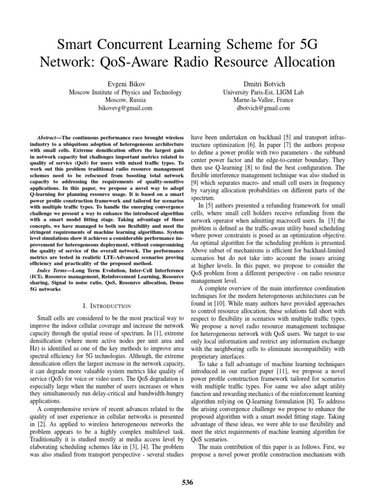 5G Qos | PDF | Quality Of Service | Lte Advanced