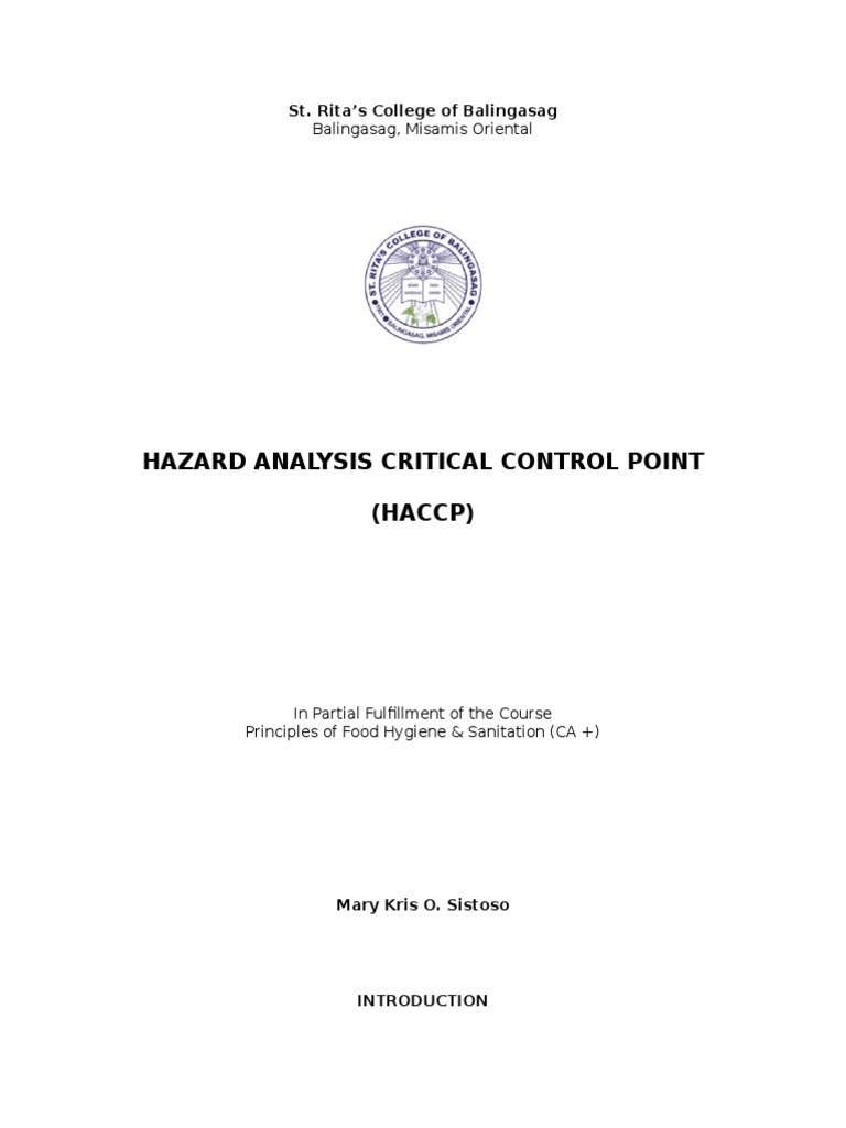 Ha CCP Project | PDF | Cooking | Taste