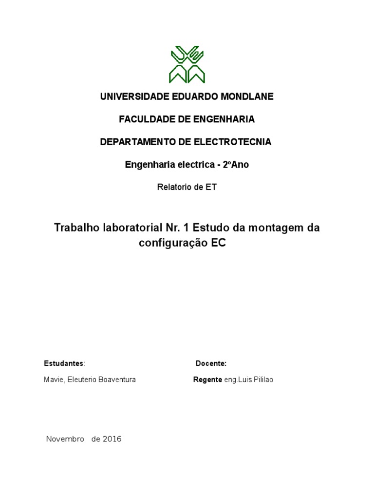 Universidade Eduardo Mondlane Capa1 | PDF