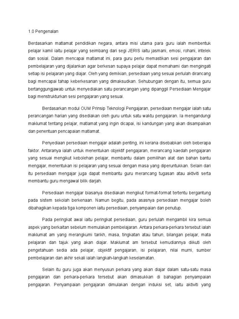 Pengenalan Dan Definisi Reka Bentuk Pengajaran | PDF