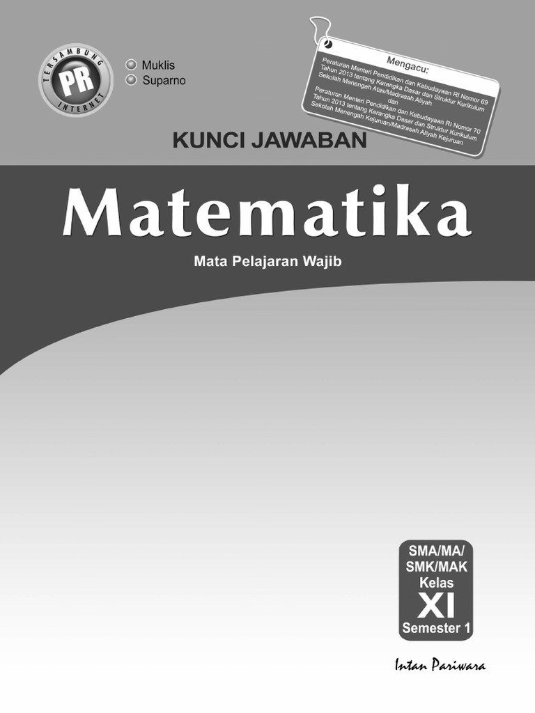 Kunci Jawaban RPP PR Mat 11 A Wajib 2014 PDF | PDF