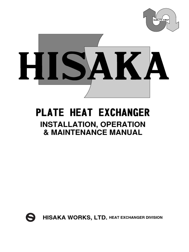 Hisaka Heat Exchanger | PDF | Heat Exchanger | Pipe (Fluid Conveyance)