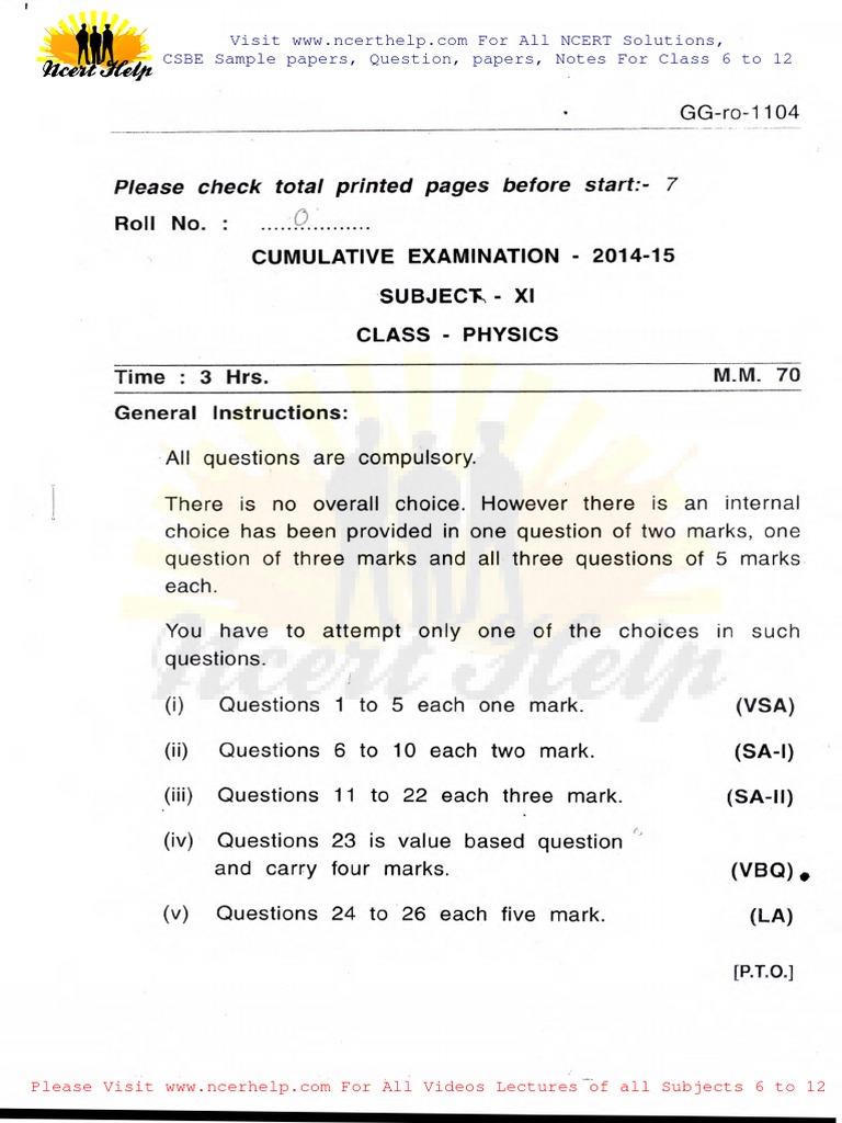 CSBE Sample Papers, Question, Papers, Notes For Class 6 To 12 | PDF