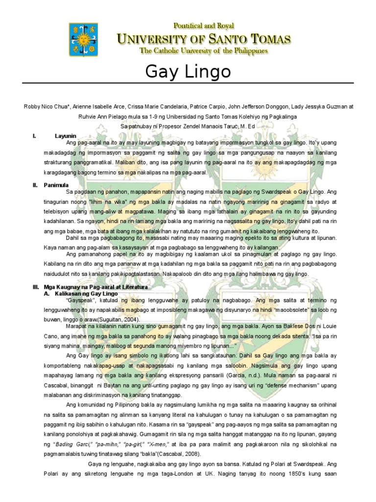 Gay Lingo Final | PDF