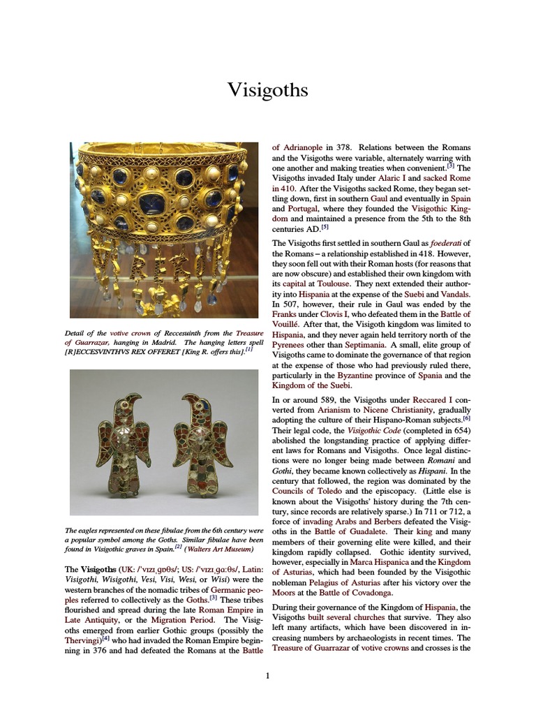 Visigoths | Early Middle Ages | Ancient Germanic Peoples | Free 30-day ...