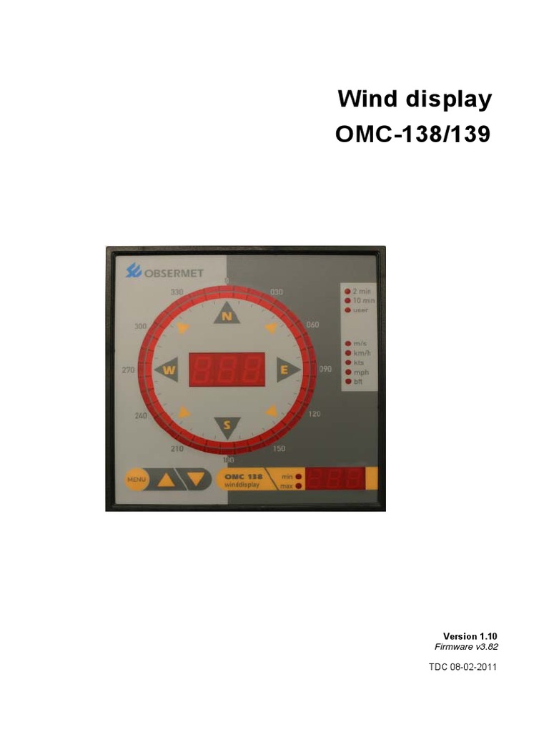 OMC-138-139 Manual en v1.10 | PDF | Power Supply | Cable