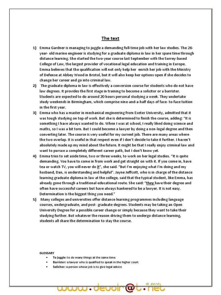 Devoir de Synthèse N°2 - Anglais - Bac Sciences (2008-2009) Mme ...