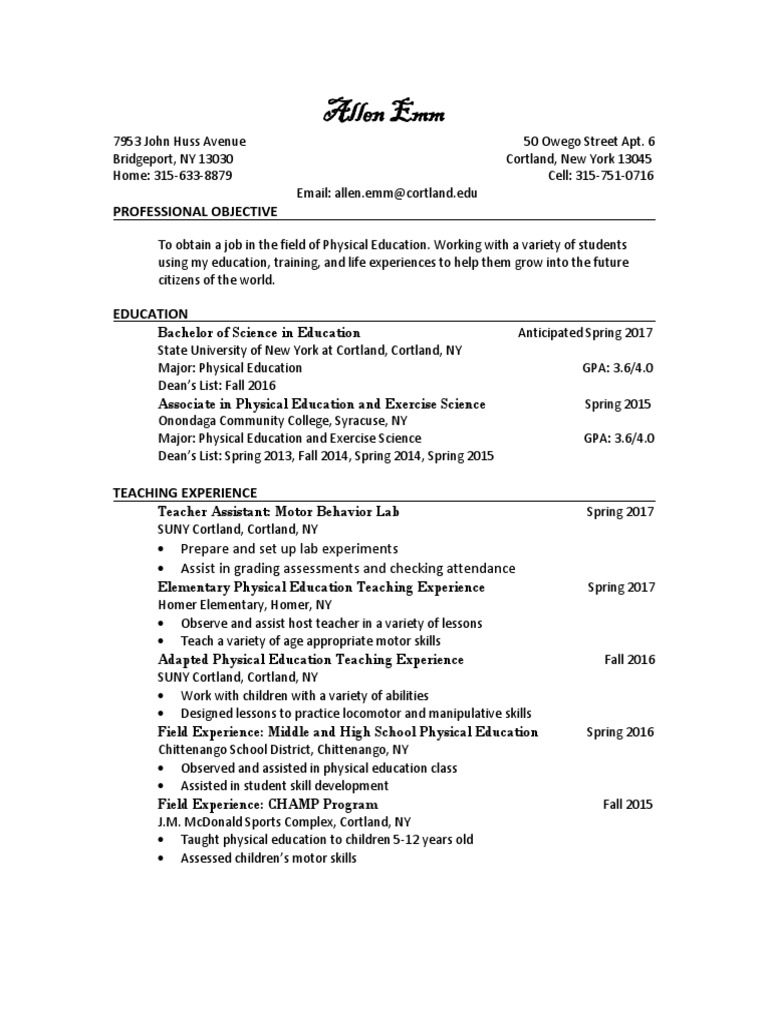 Pe Resume | PDF | Physical Education | Quality Of Life
