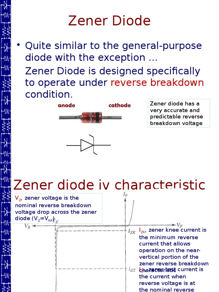 Chapter2 Zenerdiode | PDF | Rectifier | Diode