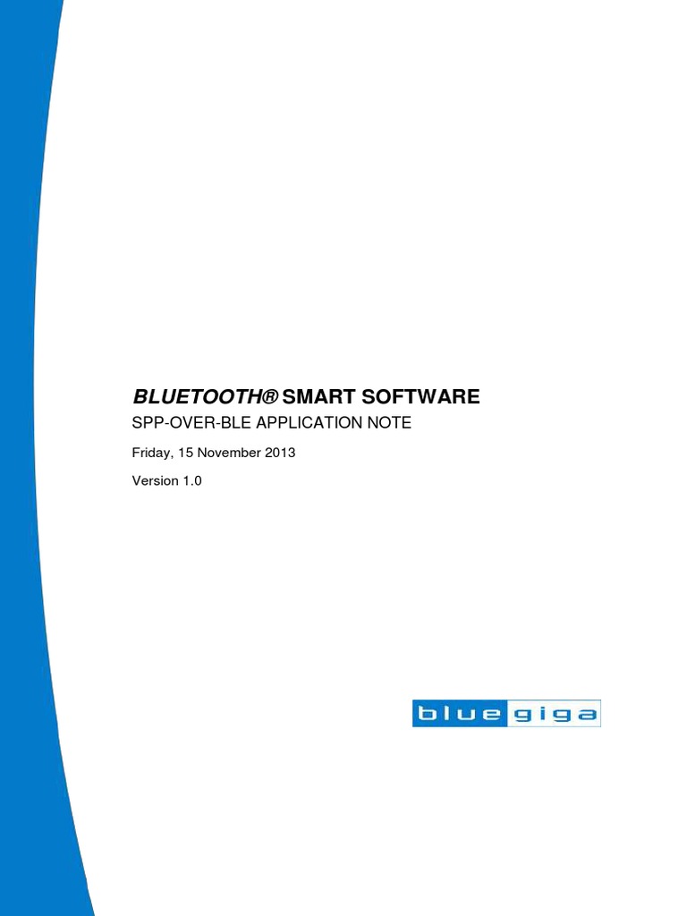 BLE Application Note SPP Over BLE | PDF | Bluetooth | Usb