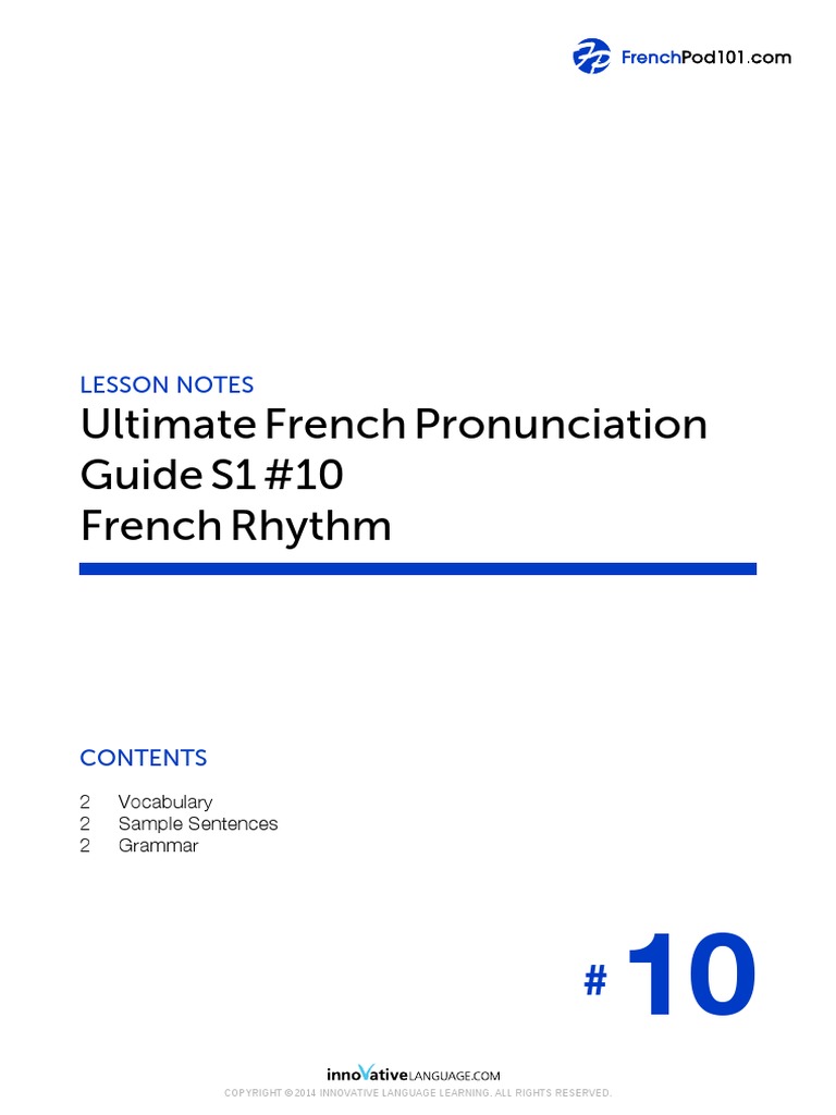 French Rhythm | PDF | Stress (Linguistics) | English Language