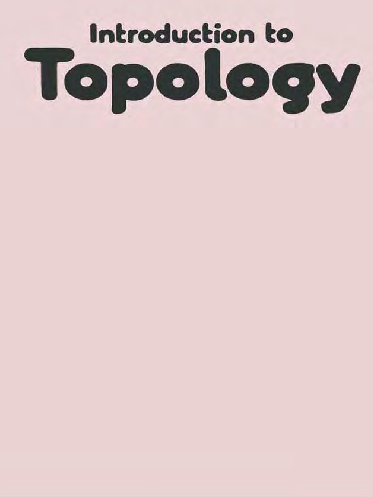Introduction to Topology Concepts | PDF | Topology | Space