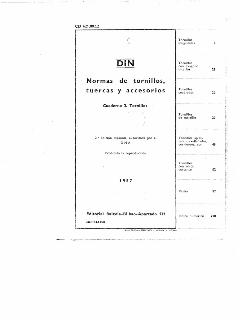 Parafusos e Porcas (Din) PDF | PDF