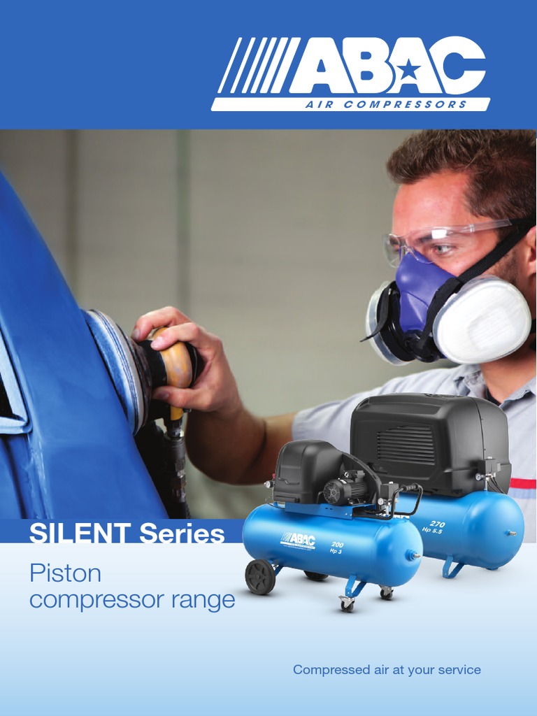 ABAC Silent Piston Air Compressor Range | PDF | Manufactured Goods ...