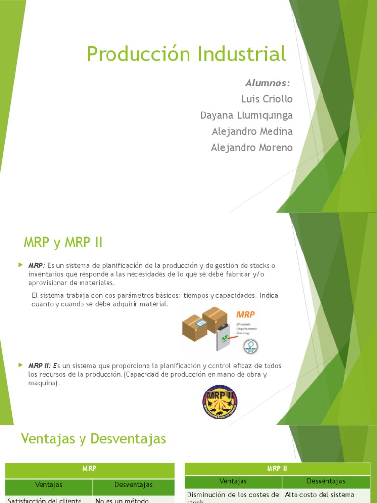 MRP-y-MRP-II | Industrias | Tecnología