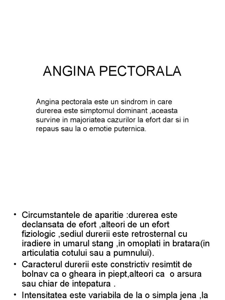 Angina Pectorala | PDF