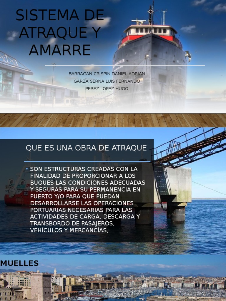 Atraque y Amarre Final | PDF | Barcos | Fundación (Ingeniería)