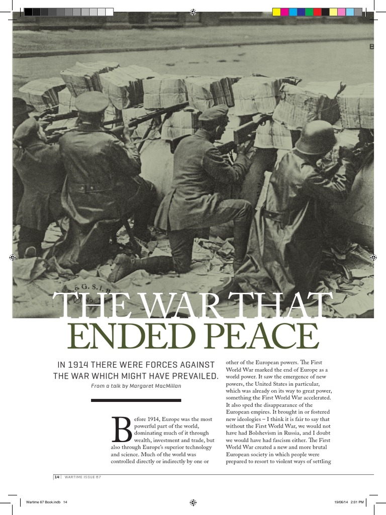 Wartime Issue 67 the War That Ended Peace | World War I | Globalization
