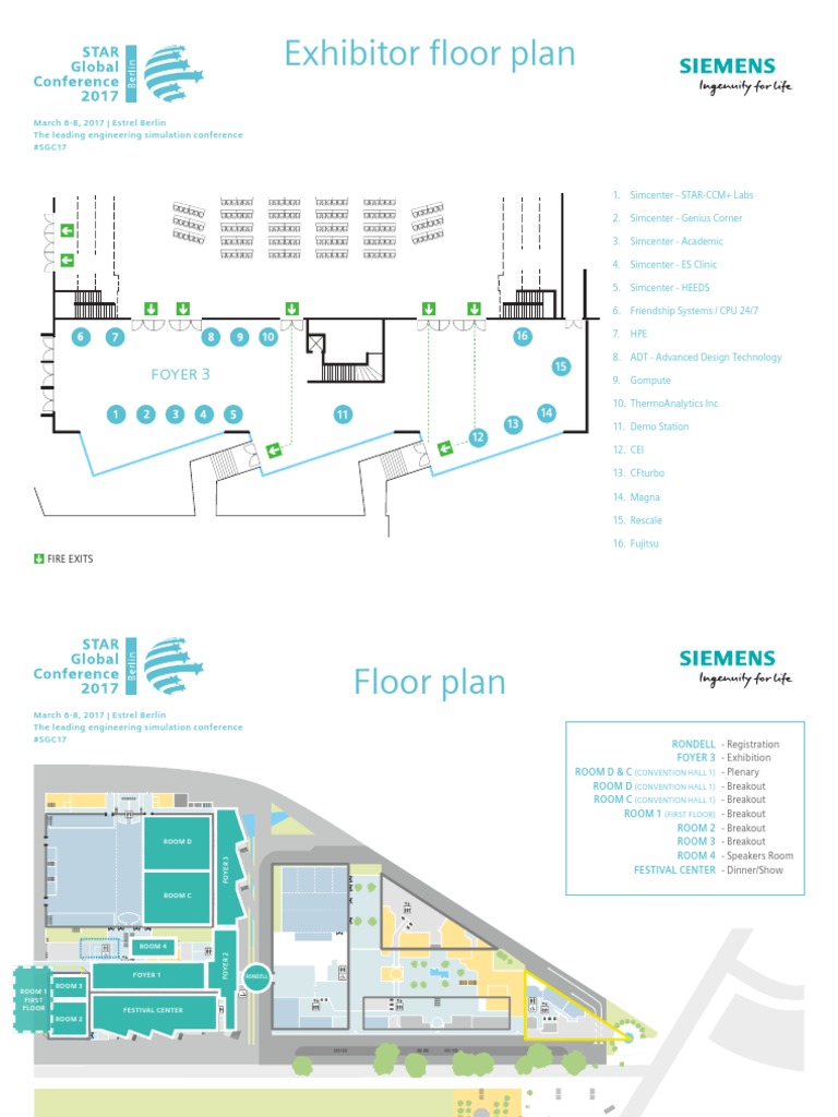 Exhibitor Floor Plan: Foyer 3 | PDF | Computing And Information Technology