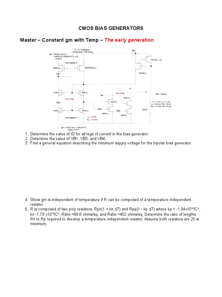 Cmos Bias Generators - 3 | PDF