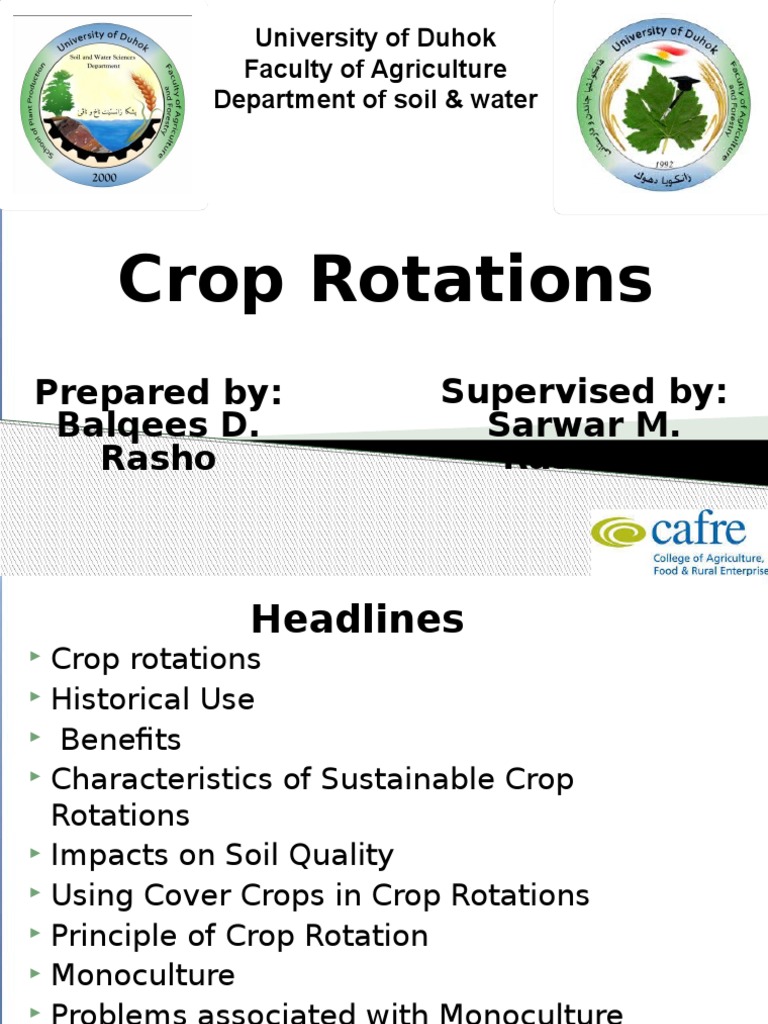 Crop Rotations | PDF | Crop Rotation | Natural Resource Management