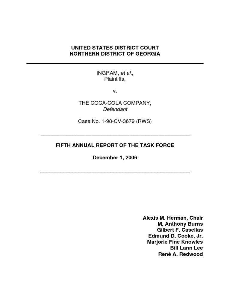 Task Force Report 2006 | PDF | Human Resources | Employment