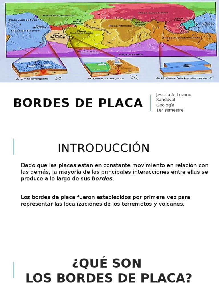 Bordes de Placa | PDF | Geología | Ciencias de la Tierra