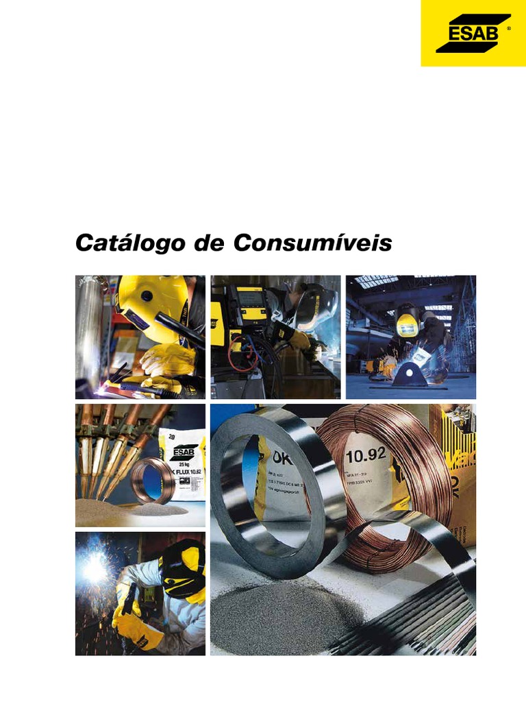 Catalogo Esab-Consumiveis PDF | PDF | Liga | Molibdênio