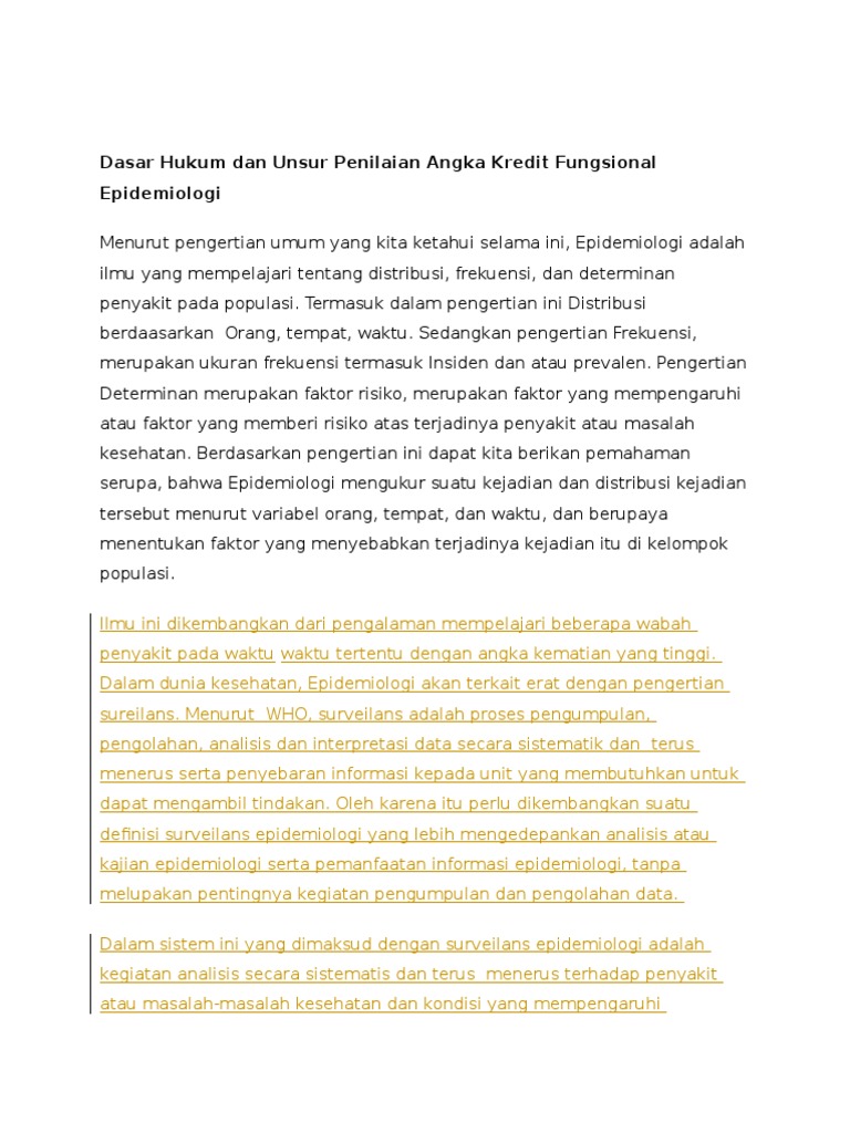 Dasar Hukum Epid | PDF