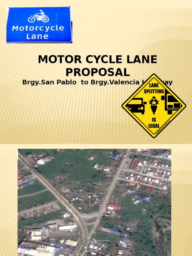 Motorcycle Lane Proposal Reduces Congestion | PDF | Lane | Traffic