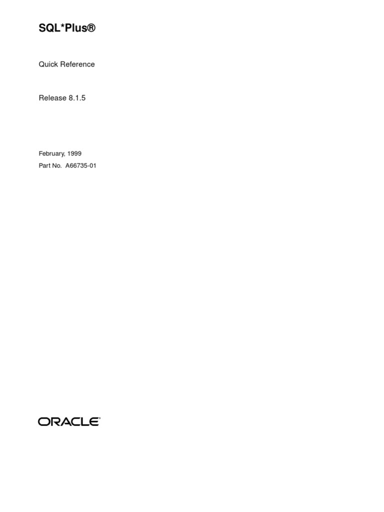 Sql Plus Pdf Parameter Computer Programming Variable Computer 1075