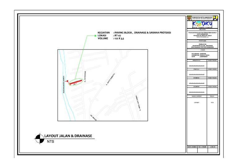 1.layout Jalan & Drainase | PDF