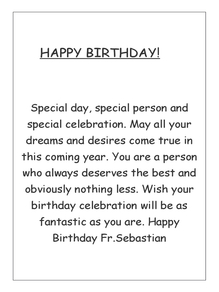 Happy Birthday | PDF