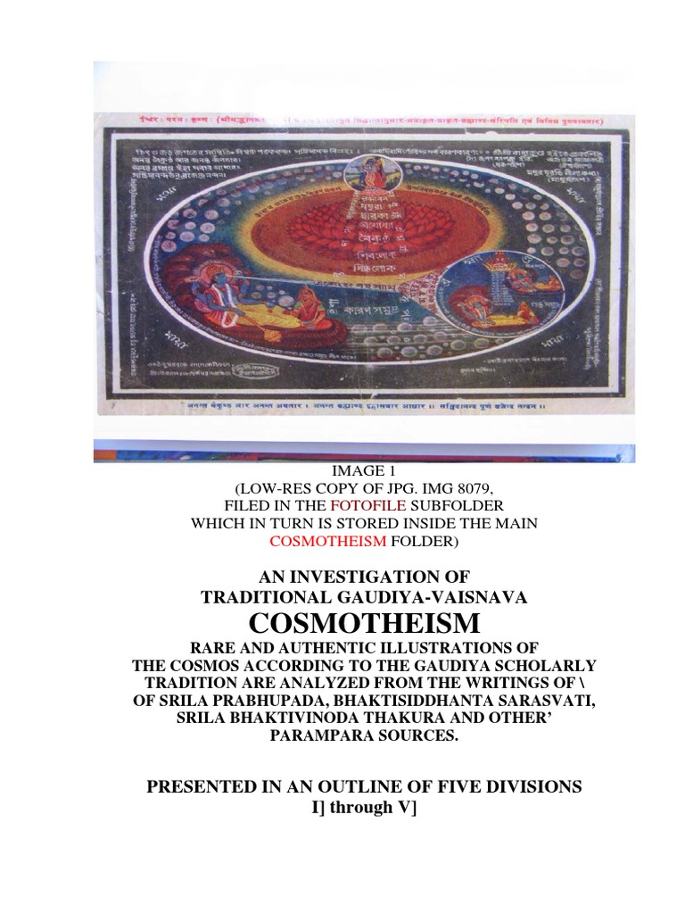 Gaudiya Vaishnava Cosmotheism PDF | PDF