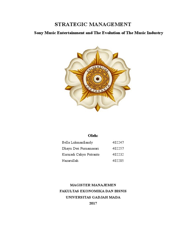 Sony Music Entertainment and The Evolution of The Music Industry | PDF