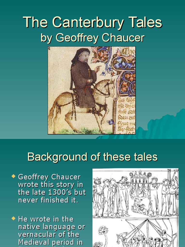 Background of The Canterbury Tales | PDF | The Canterbury Tales ...