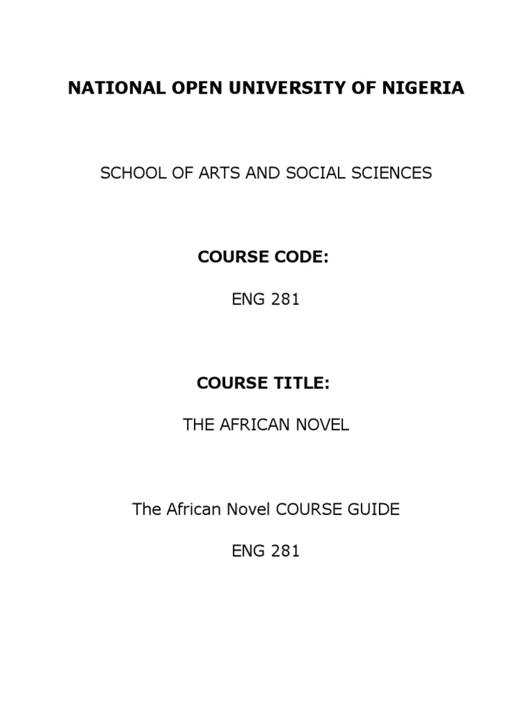 The African Novel 12 | PDF | African Literature | Narrative