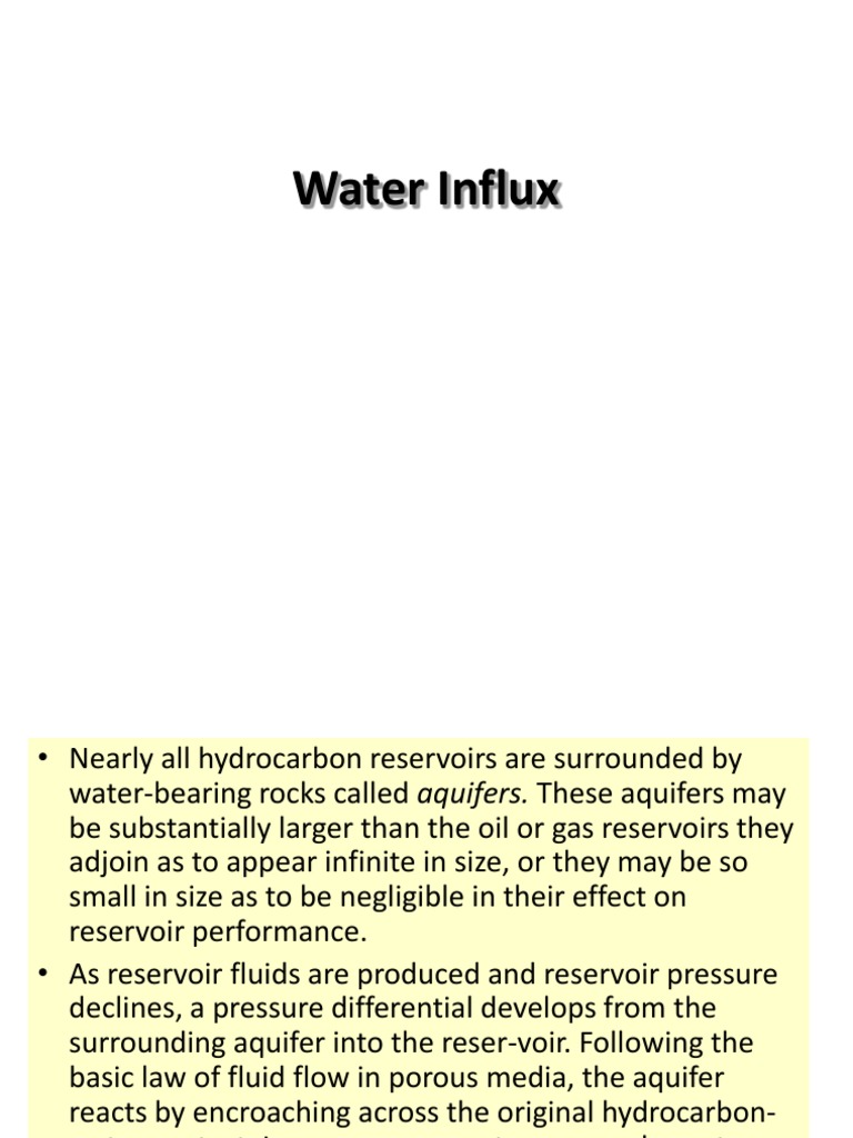Water Influx 1 | Download Free PDF | Petroleum Reservoir | Continuum ...