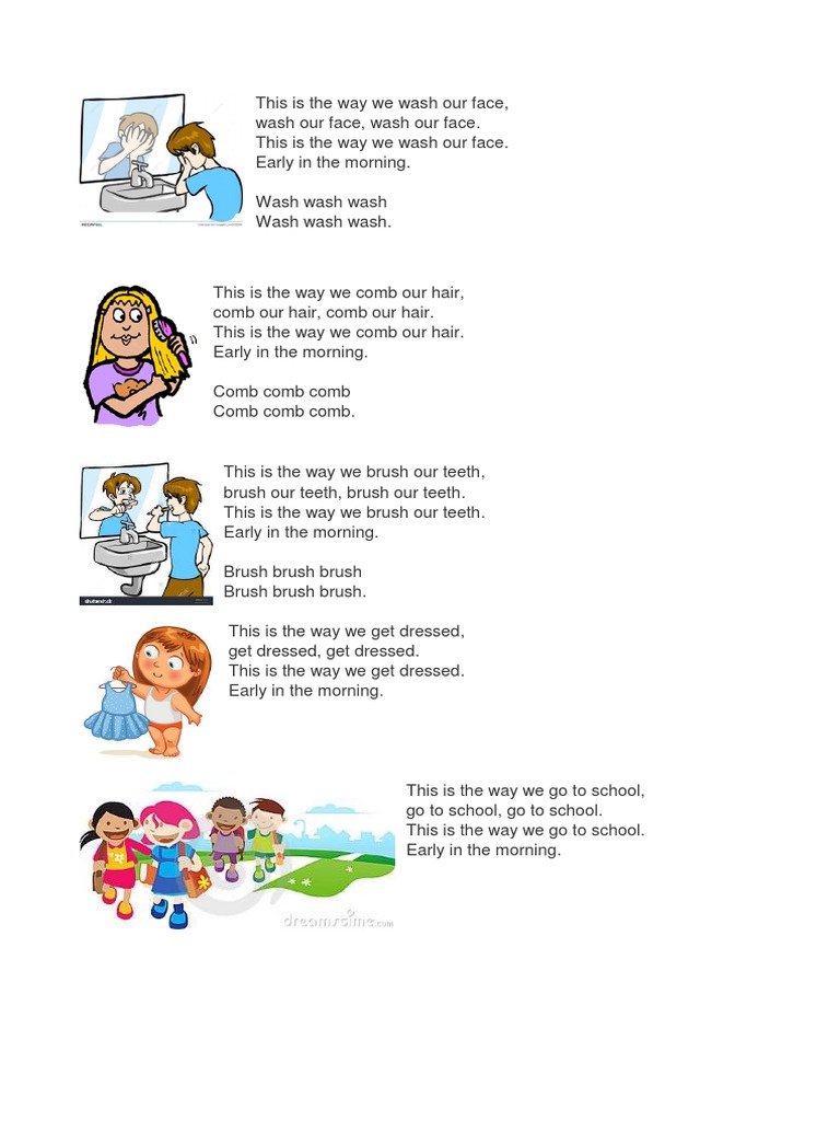 Morning Routine Song Lyrics | PDF