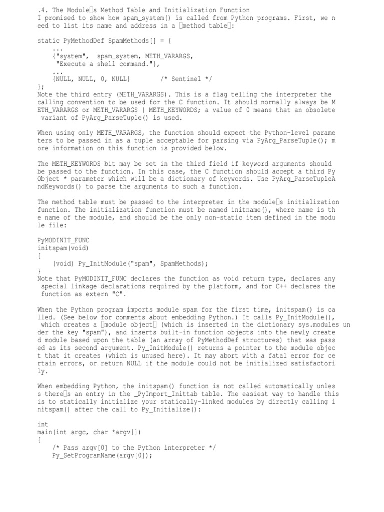 Pyt Module Parameter Computer Programming C Programming Language