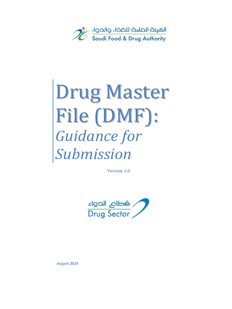 DMF Submission Guidelines for SFDA | PDF | Pharmaceutical | Business