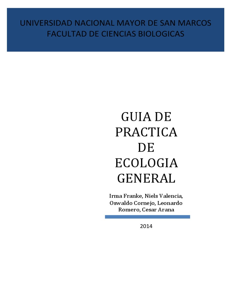 Guia de Ecologia 2014 UNMSM | PDF | Tierra | Clima