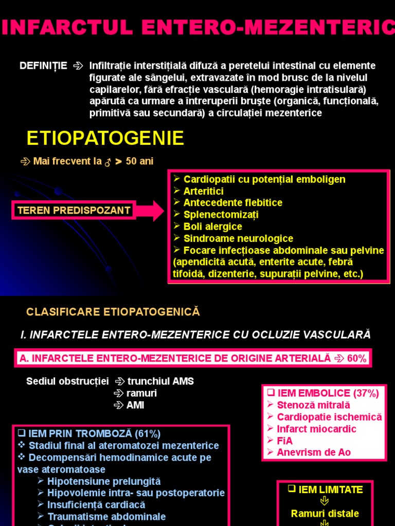 Infarctul Entero-Mezenteric | PDF