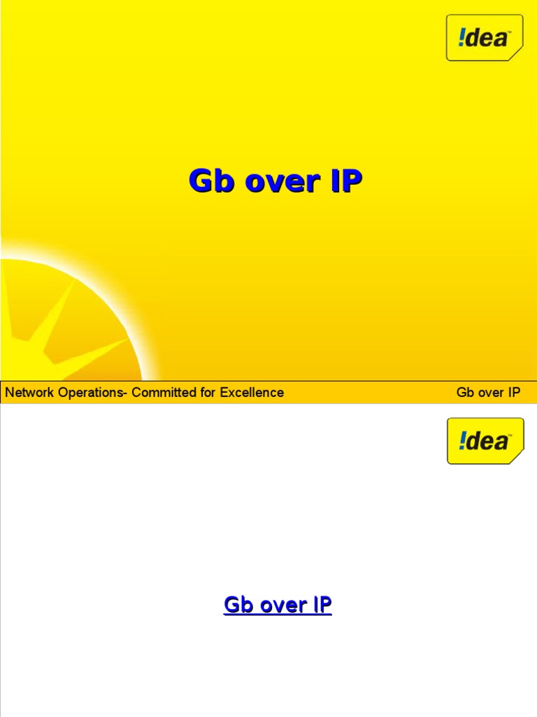 GB Over IP Description | PDF | Internet Protocols | Computer Network