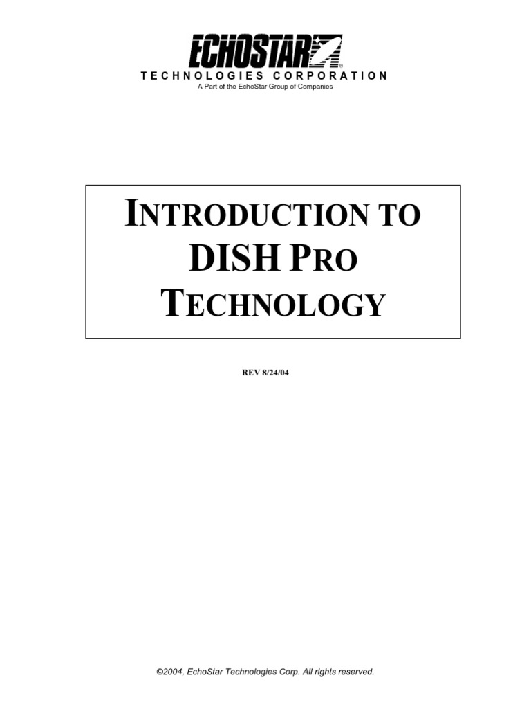 Intro To DISH Pro Tech | PDF | Satellite Television | Electronic ...