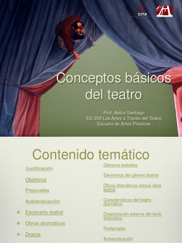 Módulo ED 209 Conceptos Básicos Del Teatro | PDF | Comedia | Teatro
