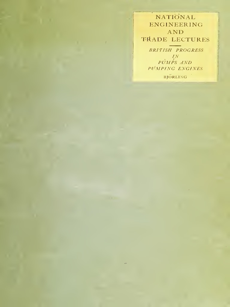 British Progress in Pumps and Pumping Engines | PDF | Steam Engine | Pump
