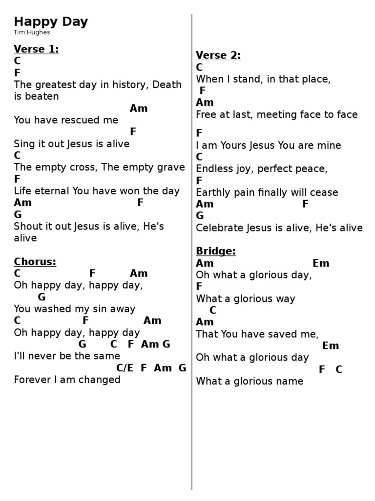 Happy Day: Tim Hughes | PDF