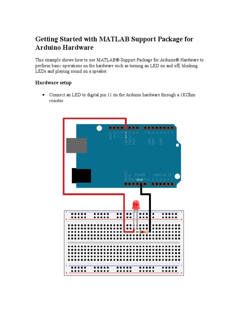 Getting Started With Matlab Support Package For Arduino