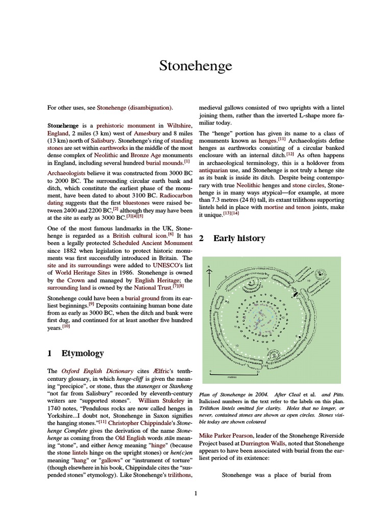 Stonehenge ENG | PDF | Stonehenge | Archaeology